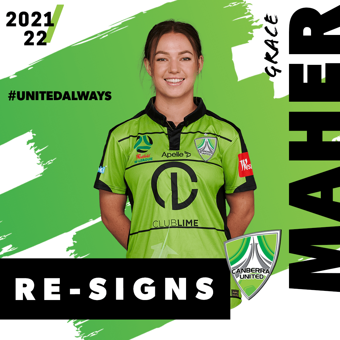 Canberra United star Grace Maher signs on for another season - Canberra ...