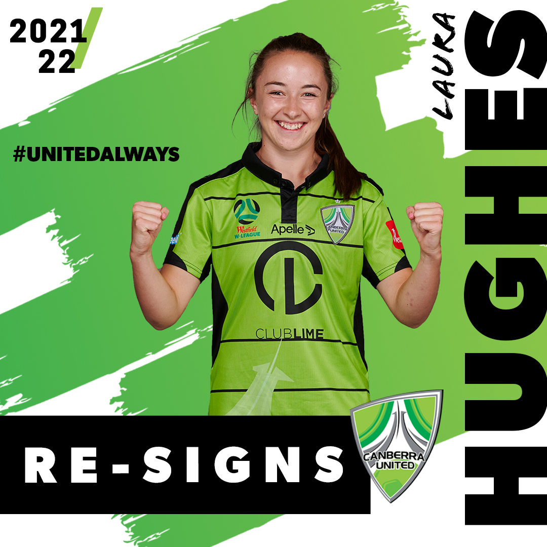 Laura Hughes puts pen to paper with Canberra United - Canberra United